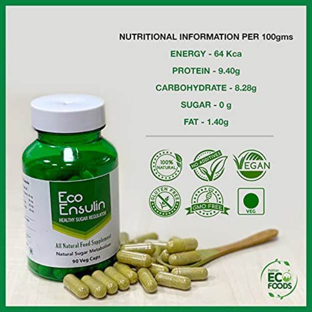 Paithan Eco Foods Eco Ensulin Diabetic Care Capsule: Uses, Price ...