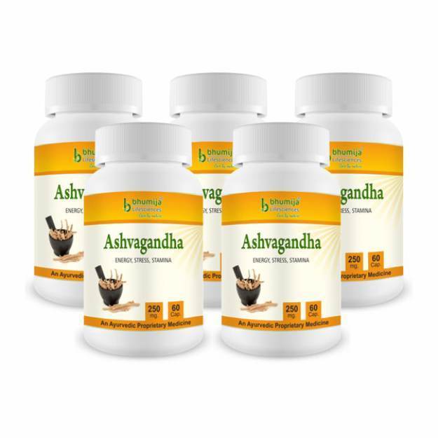 Bhumija Lifesciences Ashwagandha (60) Pack of 5: Uses, Price, Dosage ...