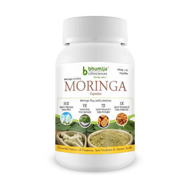 Bhumija Lifesciences Moringa Oliefera Capsules: Uses, Price, Dosage ...