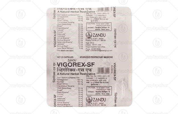 Zandu Vigorex SF Capsule: Uses, Price, Dosage, Side Effects, Substitute ...