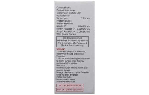 Tobacin: Uses, Price, Dosage, Side Effects, Substitute, Buy Online