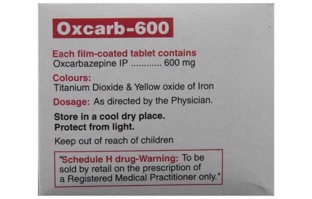 Oxcarb 600 Mg Tablet: Uses, Price, Dosage, Side Effects, Substitute ...