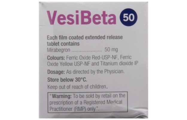 VesiBeta ER 50 Tablet: Uses, Price, Dosage, Side Effects, Substitute ...