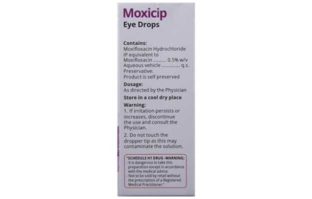 Moxicip Eye Drop: Uses, Price, Dosage, Side Effects, Substitute, Buy Online