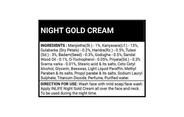 Inlife Night Gold Cream: Uses, Price, Dosage, Side Effects, Substitute ...