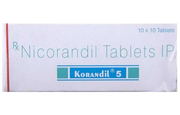 Korandil 5 Mg Tablet: Uses, Price, Dosage, Side Effects, Substitute ...