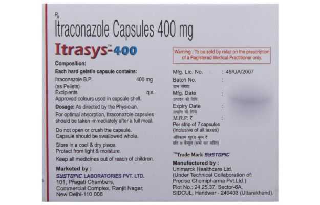 Itrasys: Uses, Price, Dosage, Side Effects, Substitute, Buy Online