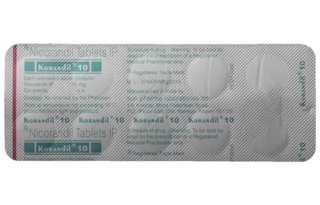 Korandil: Uses, Price, Dosage, Side Effects, Substitute, Buy Online