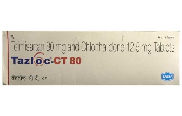 Tazloc CT 80 Tablet: Uses, Price, Dosage, Side Effects, Substitute, Buy ...