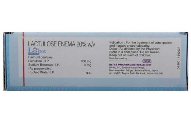Looz Enema 20% Liquid 275ml: Uses, Price, Dosage, Side Effects ...