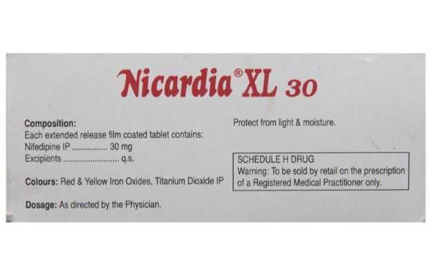 Nicardia: Uses, Price, Dosage, Side Effects, Substitute, Buy Online