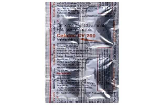Cefolac CV 200 Tablet in Hindi की जानकारी, लाभ, फायदे, उपयोग, कीमत ...