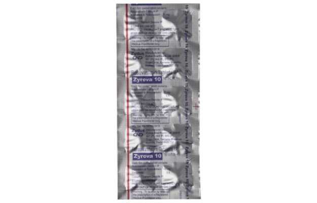 Zyrova 10 Tablet: Uses, Price, Dosage, Side Effects, Substitute, Buy Online