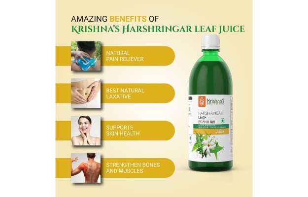 Krishna's Herbal & Ayurveda Harshringar Leaf Juice: Uses, Price, Dosage ...