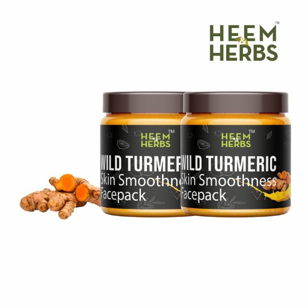 Heem & Herbs Wild Turmeric Skin Smoothness Facepack Pack Of 2: Uses ...