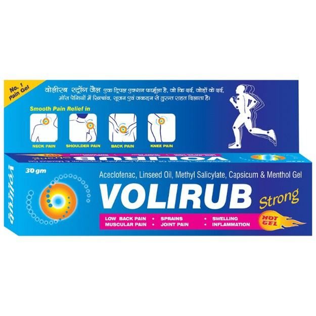 Volirub Strong Gel: Uses, Price, Dosage, Side Effects, Substitute, Buy ...